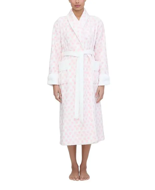 Hill House Home The Hotel Robe - Pink Doily Heart