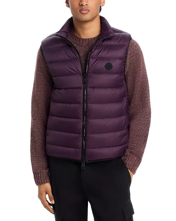 Moncler Deneb Puffer Vest - Burgundy