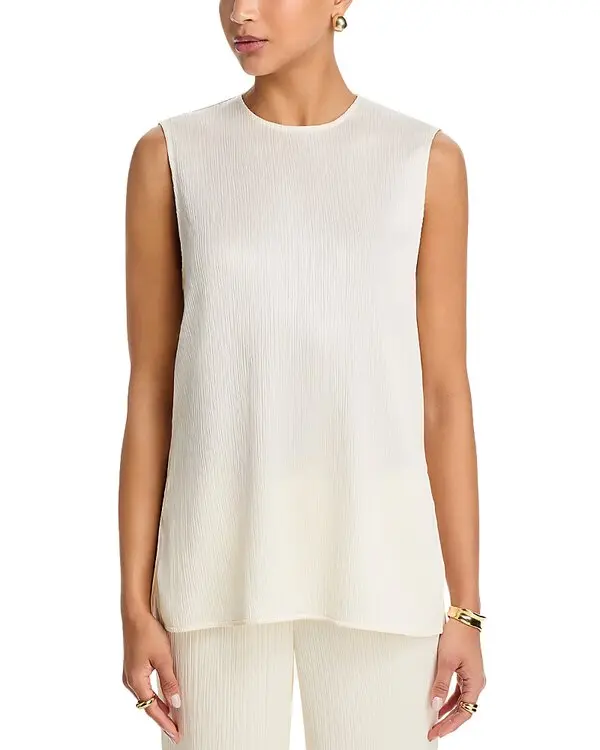 ANINE BING Malia Textured Top - Cream