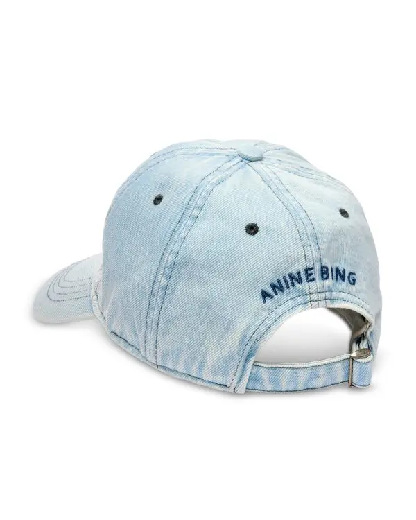 ANINE BING Jeremy Baseball Cap - Washed Blue