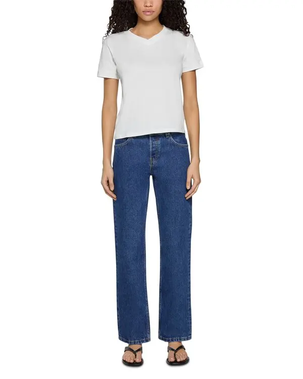 EB DENIM Ariel Mid Rise Wedgie Jeans - Manhattan