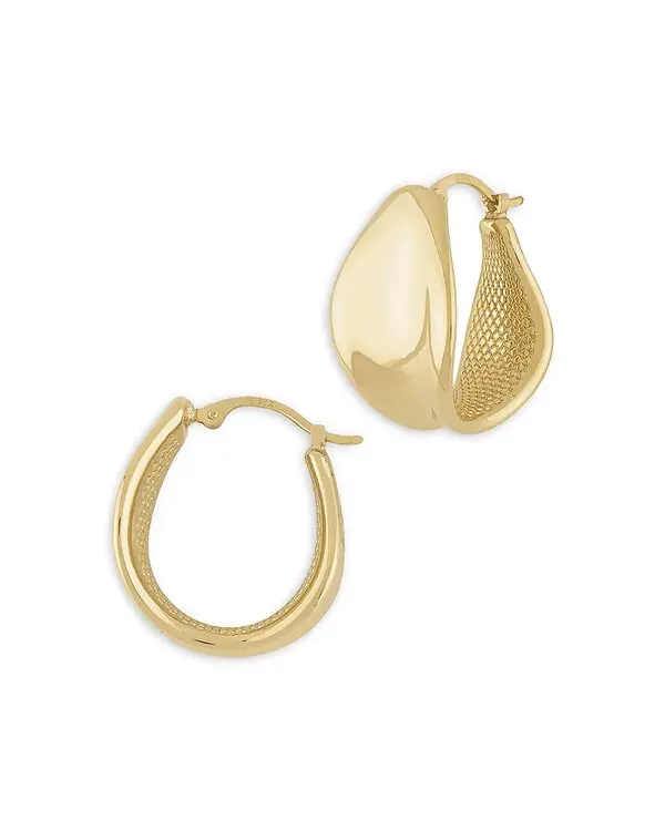Bloomingdale'S 14k Yellow Graduated Hoop Earrings - Gold