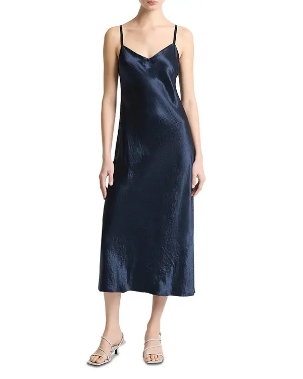 Vince Satin Slip Dress - Coastal
