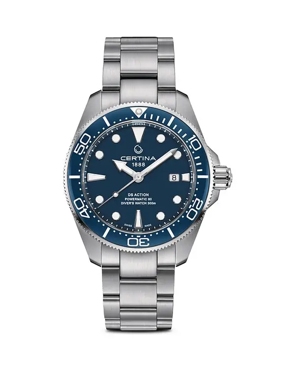 CERTINA Ds Action Diver 43mm Watch - Blue