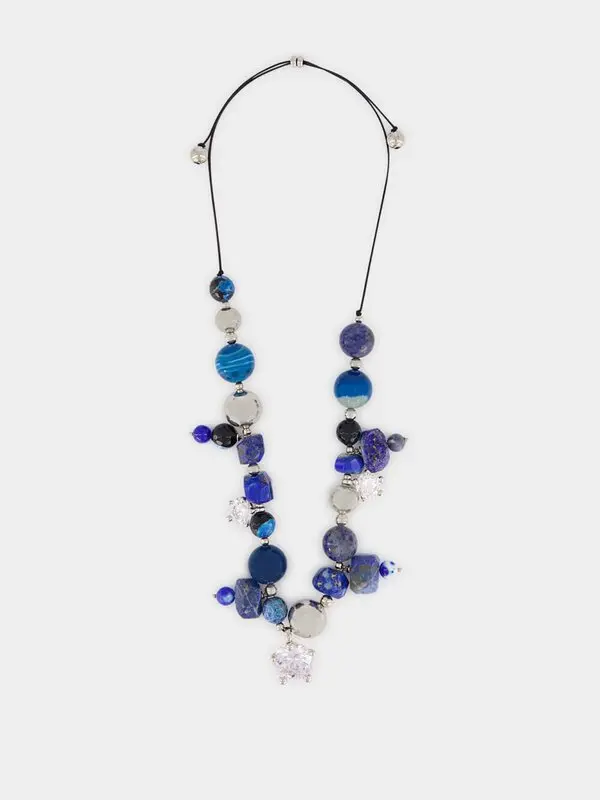 PANCONESI Ascolto Gemstone Necklace - Blue