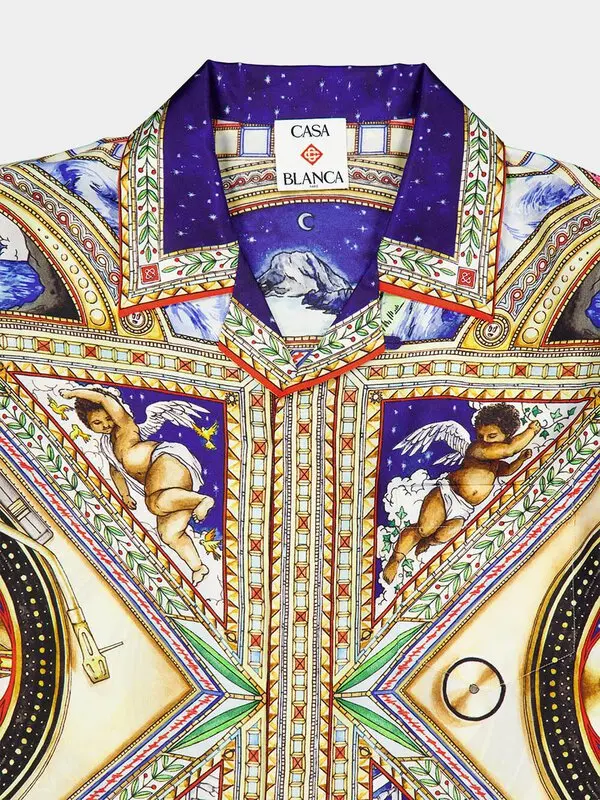 Casablanca Take Me To Church Silk Shirt - Multicolour