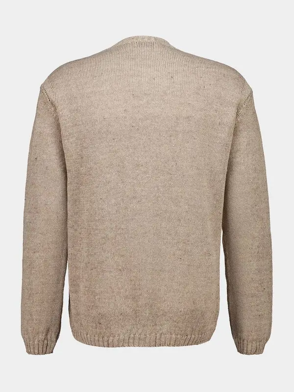 PIACENZA CASHMERE 1733 Linen And Cotton Knit Pullover - Beige