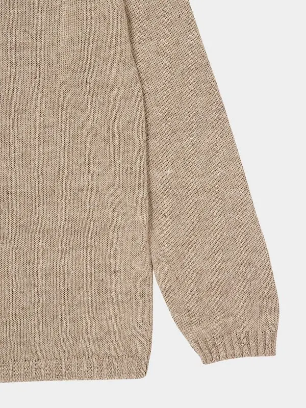 PIACENZA CASHMERE 1733 Linen And Cotton Knit Pullover - Beige