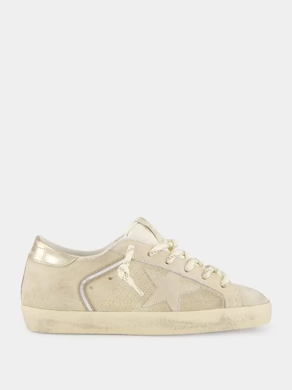GOLDEN GOOSE Super-star Leather Sneakers - Beige