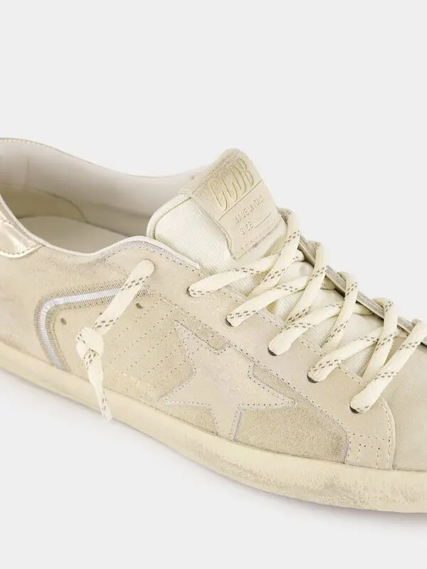 GOLDEN GOOSE Super-star Leather Sneakers - Beige