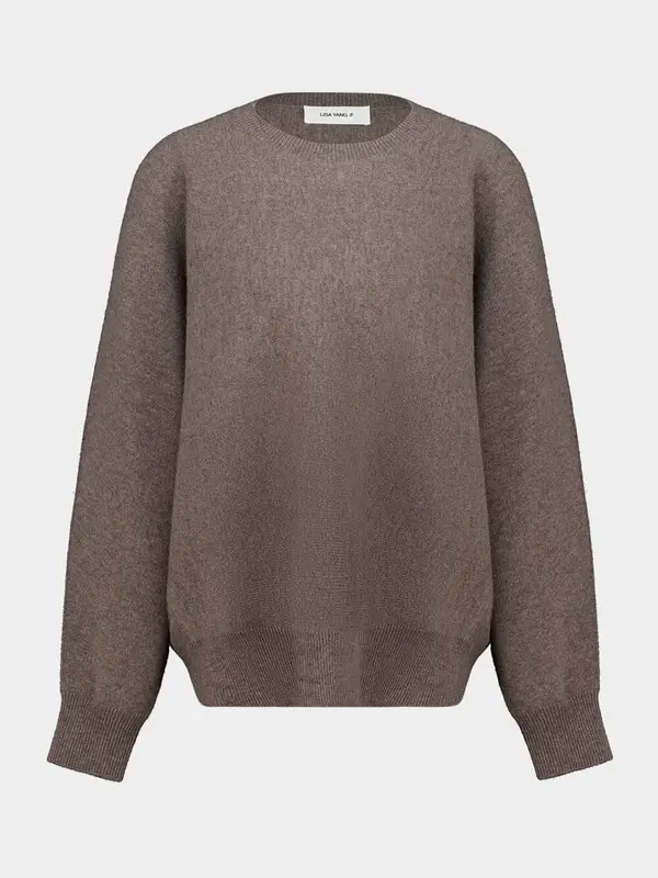LISA YANG Light Greer Double Face Cashmere Sweater - Brown