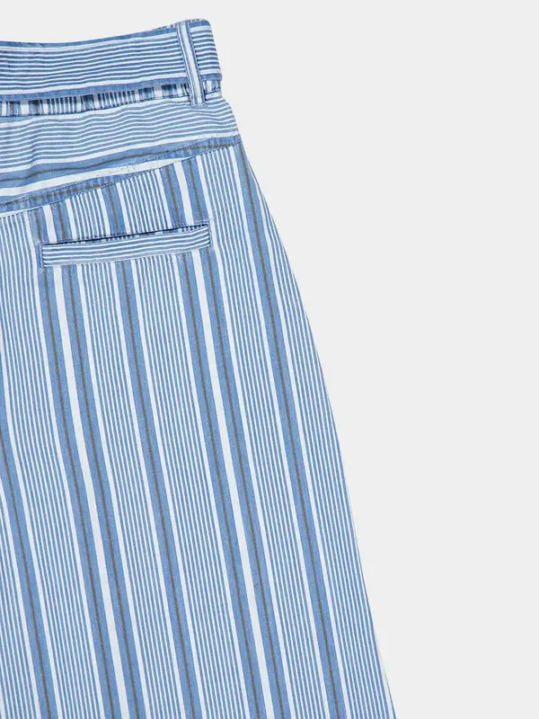 PAULA Elisa Denim Stripes Wide-leg Pants