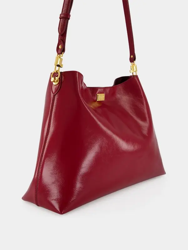 Dolce & Gabbana Large Vittoria Calfskin Shoulder Bag - Red