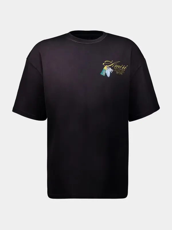 Amiri Chateau Keys Cotton T-shirt - Black
