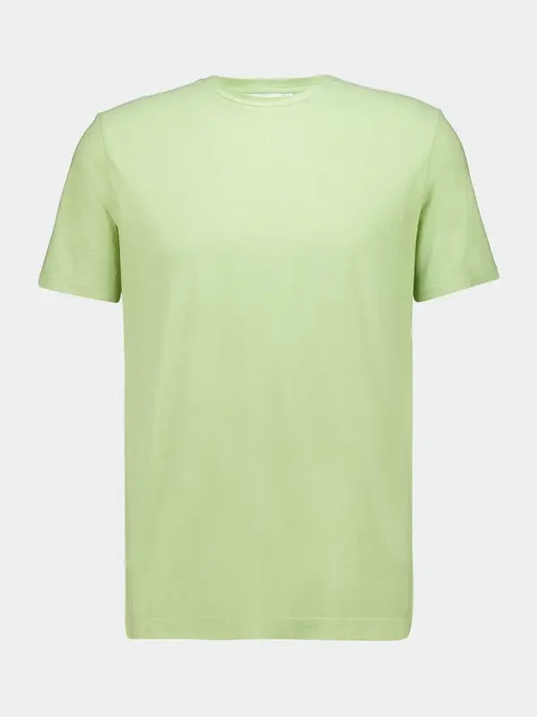Boglioli Light Cotton Linen Crew Neck T-shirt - Green