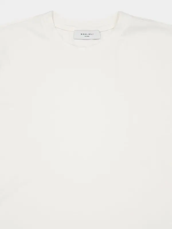 Boglioli Cotton Crew Neck T-shirt - White