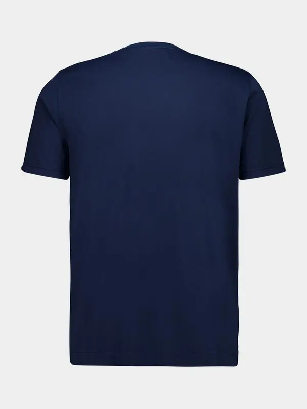 Boglioli Cotton Crew Neck T-shirt - Blue