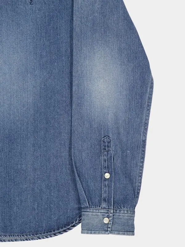 Saint Laurent Horizon Denim Shirt - Blue