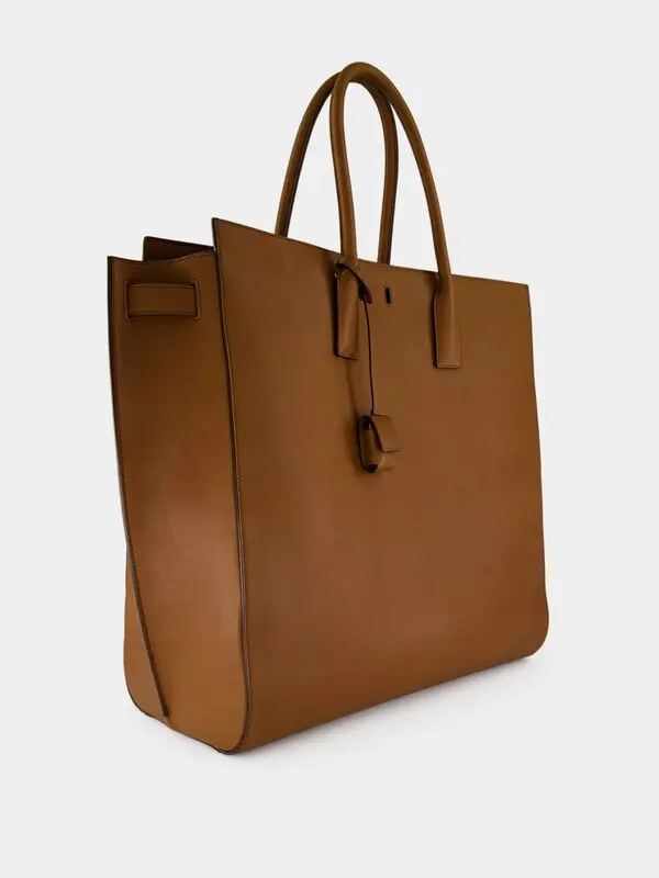 Saint Laurent Sac De Jour Large Leather Handbag - Brown