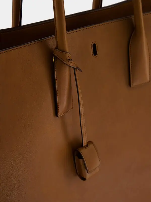 Saint Laurent Sac De Jour Large Leather Handbag - Brown