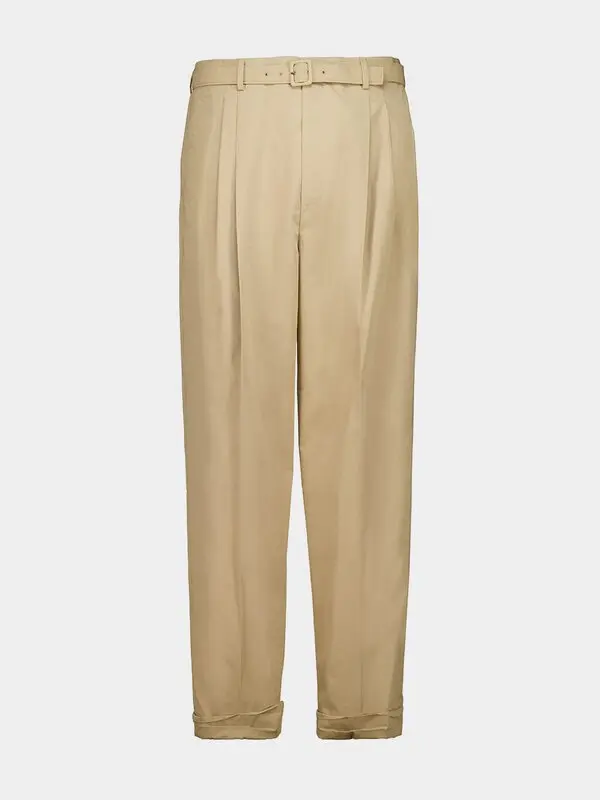 Saint Laurent Slim-fit Technical Cotton Pants