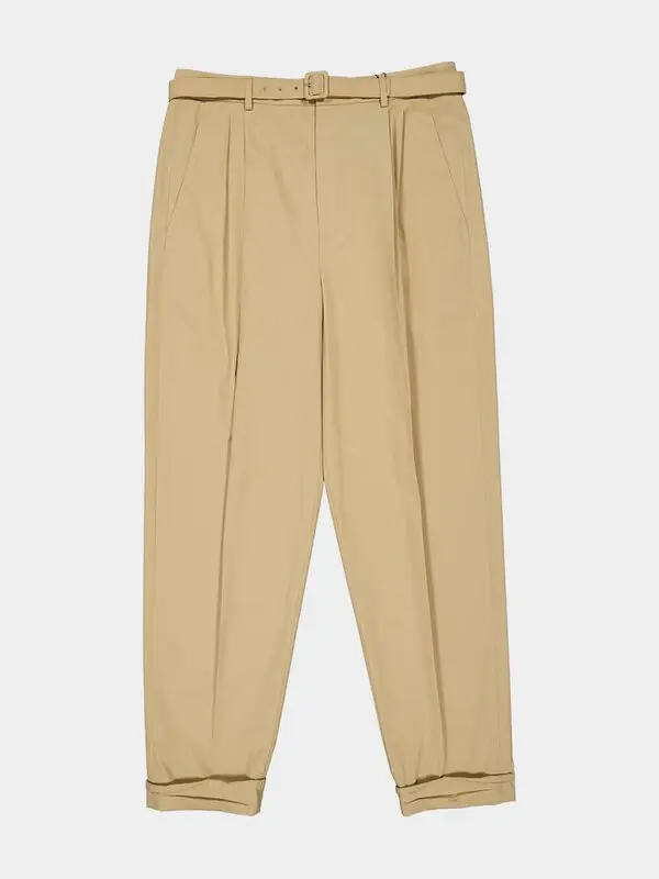 Saint Laurent Slim-fit Technical Cotton Pants