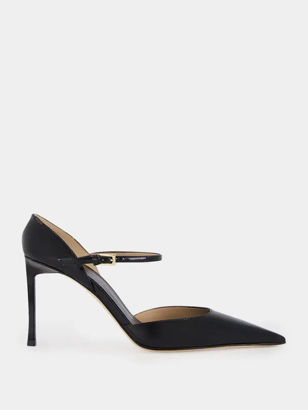 TOM FORD Patent Leather Vertigo Pump - Black