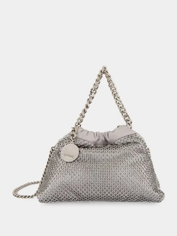 Stella McCartney Falabella Mini Crystal Handbag - Silver