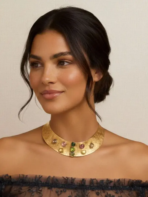MARIA JOÃO BAHIA Desert Tourmaline Collar Necklace