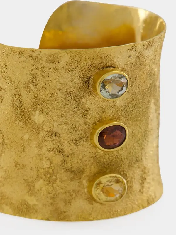 MARIA JOÃO BAHIA Cuff Bracelet With Gemstones