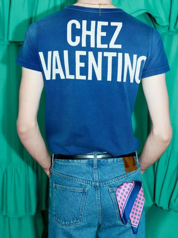 Valentino Garavani Cotton T-shirt With Chez Print