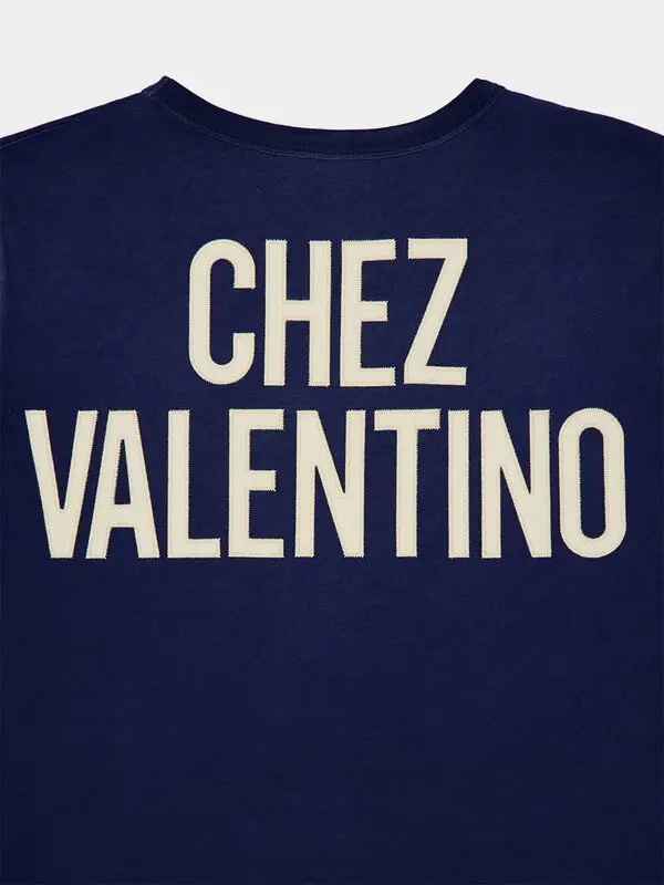 Valentino Garavani Cotton T-shirt With Chez Print