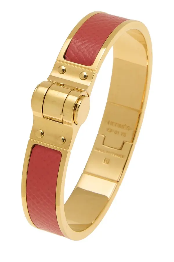 Hermès Charniere Uni Bracelet - Pink