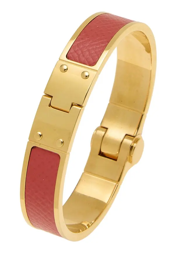 Hermès Charniere Uni Bracelet - Pink