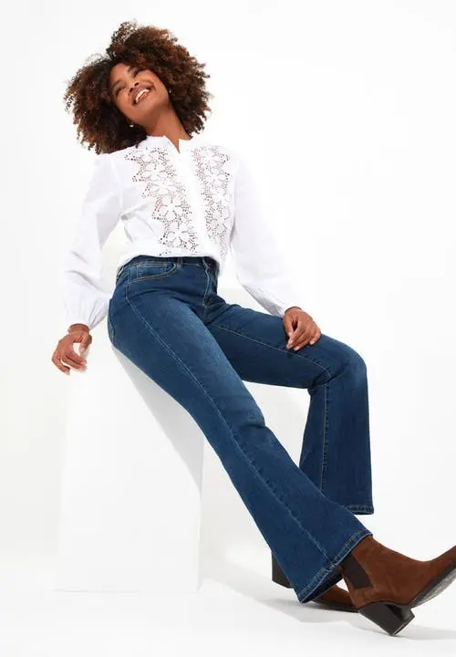JOE BROWNS Stretch Denim Bootcut Jeans - Medium Blue