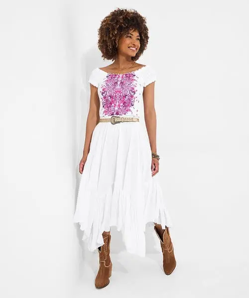 JOE BROWNS Crinkle Midi Skirt