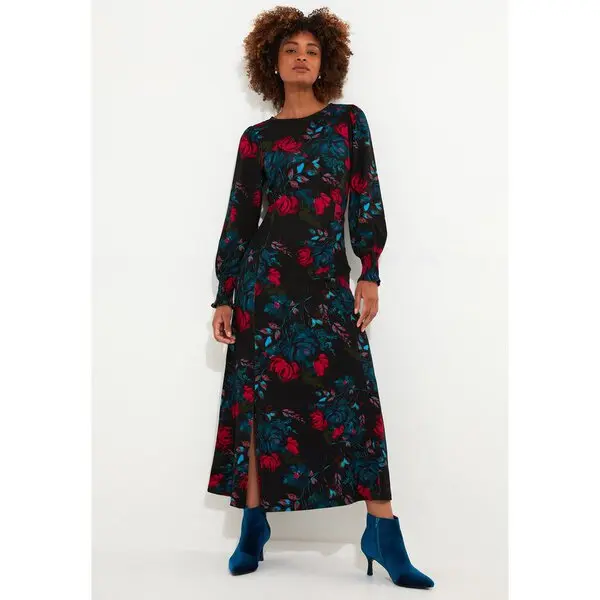 JOE BROWNS Floral Print Maxi Dress - Bold Red Rose