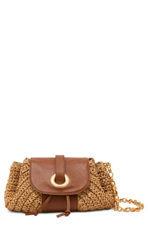 REISS Lori Raffia Effect Shoulder Bag