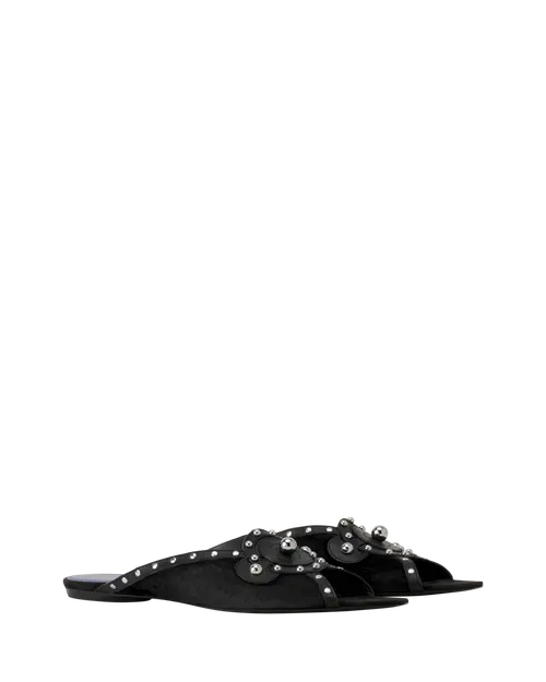 LANVIN Eclipse Arch Flat Mule - Black