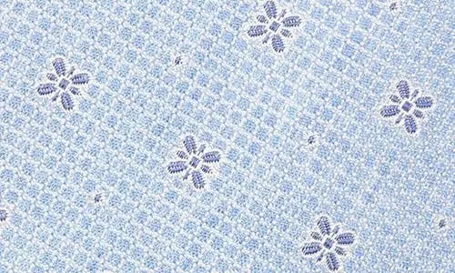 David Donahue Silk Jacquard Neck Tie - Sky
