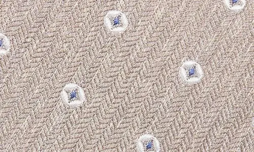 David Donahue Silk Jacquard Neck Tie - Dune