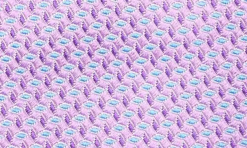 David Donahue Geo Jacquard Silk Tie - Berry