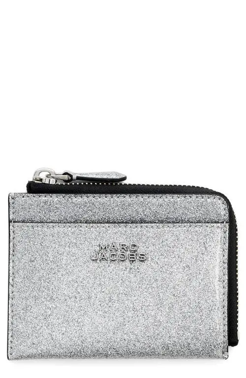 Marc Jacobs The Top Zip Wallet - Silver