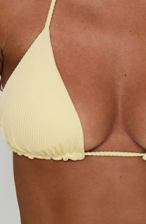 Princess Polly Nevaeh Rib Triangle Bikini Top