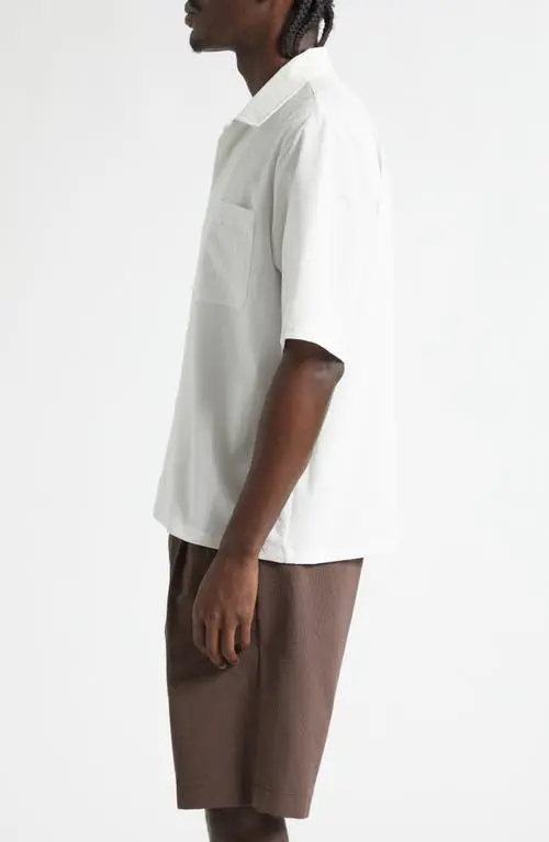 Herno Seersucker Camp Shirt - White