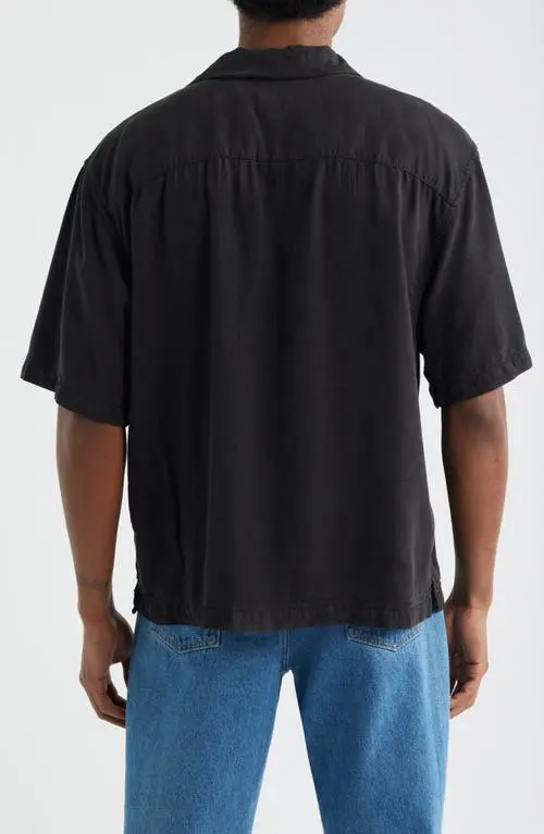 VANS Van Doren Check Button-up Camp Shirt - Black