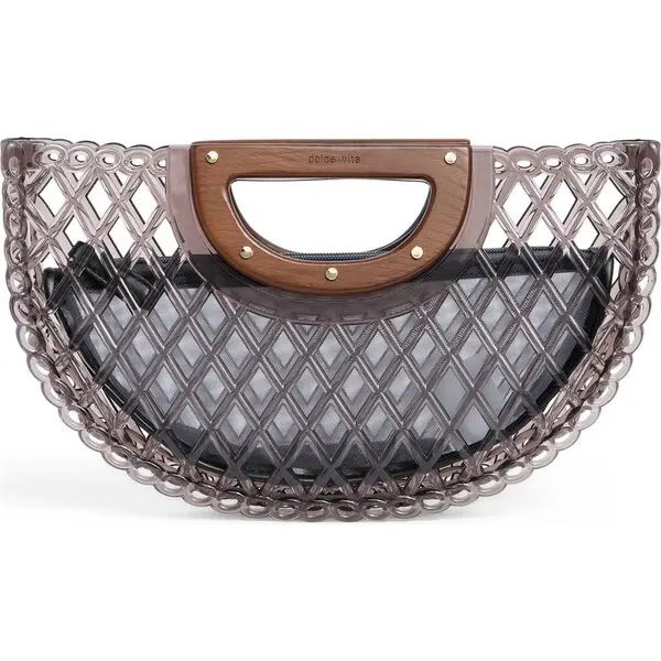 Dolce Vita Solandra Jelly Clutch - Smoke