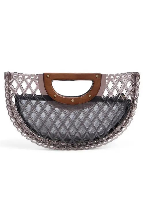 Dolce Vita Solandra Jelly Clutch - Smoke