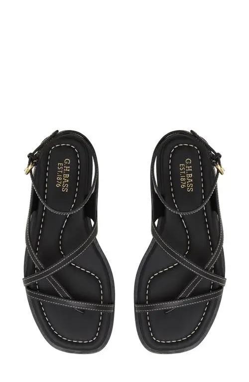 G.H.BASS Palmer Ankle Strap Sandal - Black