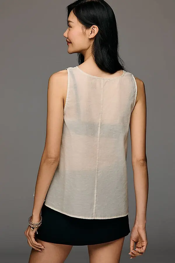 A.REN Camille Sheer Two-piece Tank Top